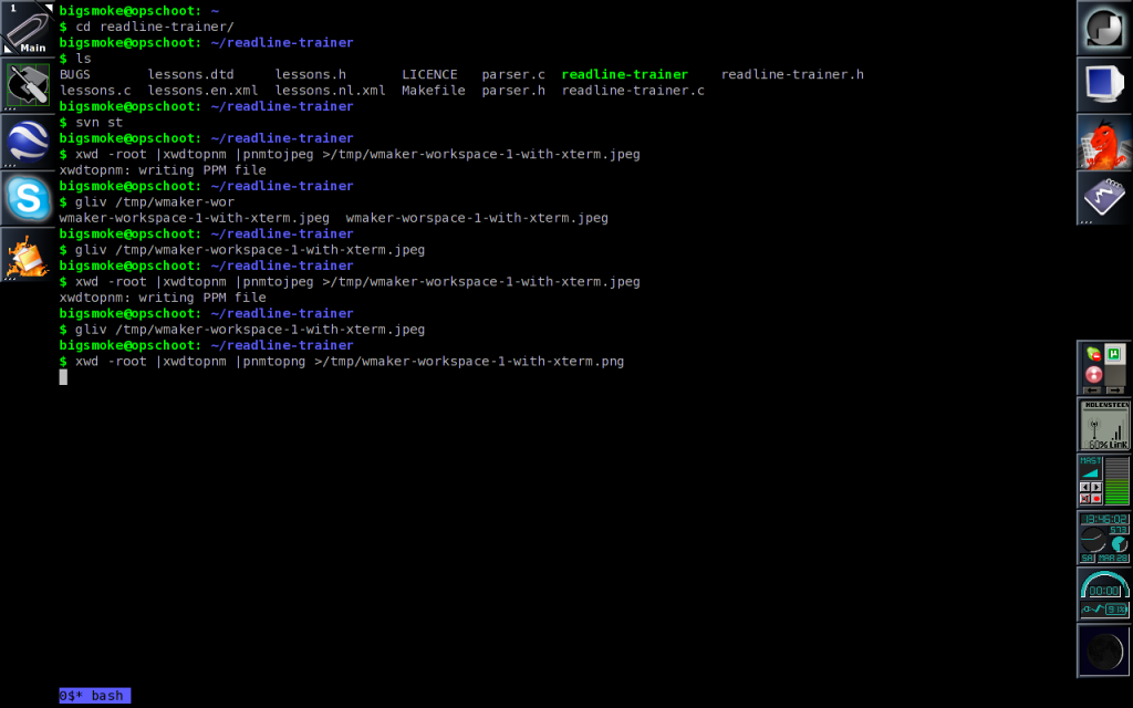 My Window Maker “desktop” configuration – BigSmoke